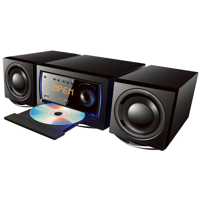 NOD MHS-001BL Mini Hi-Fi, CD player, FM, Bluetooth , USB stick in ...