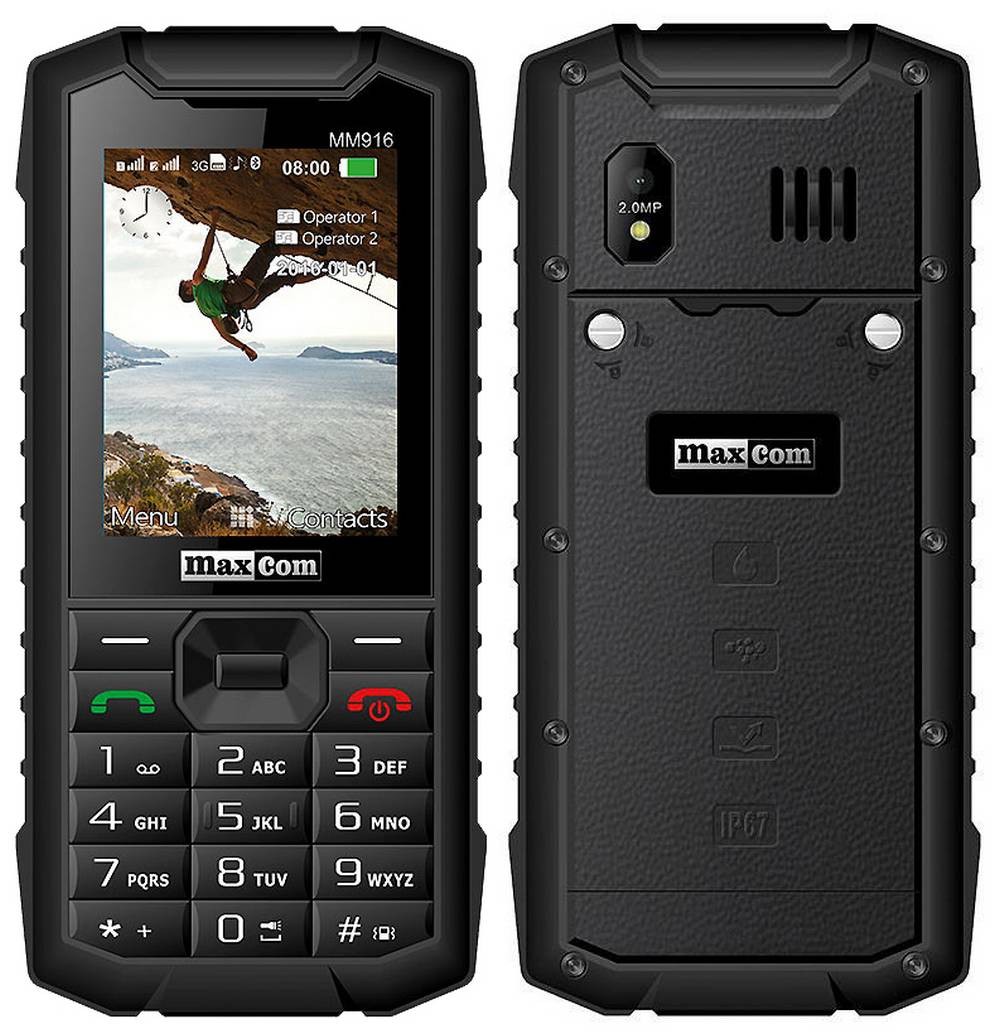 Maxcom Strong MM916 3G (Dual Sim) Water-dust proof IP67 με Bluetooth ...