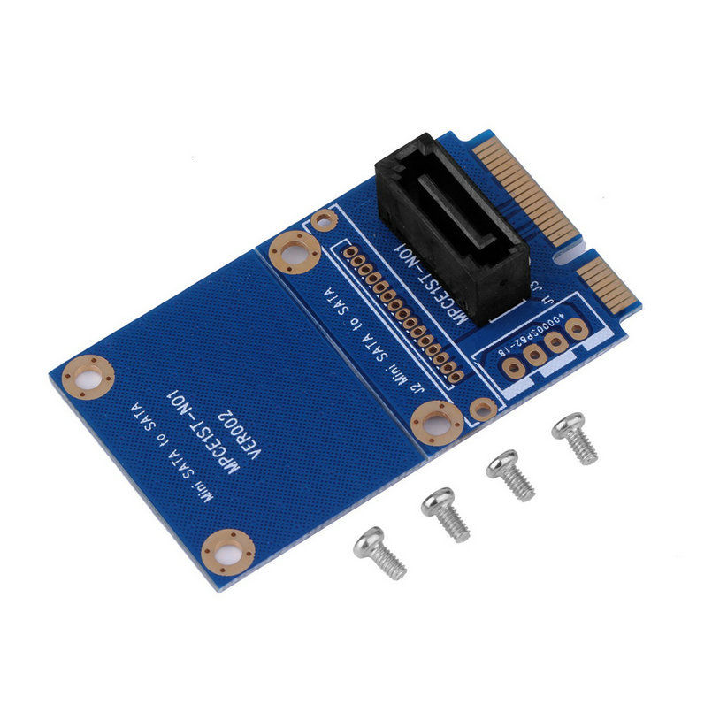 mSATA Mini PCI-e SATA SSD Slot To 7 Pin SATA HDD Convert Card Adapter ...