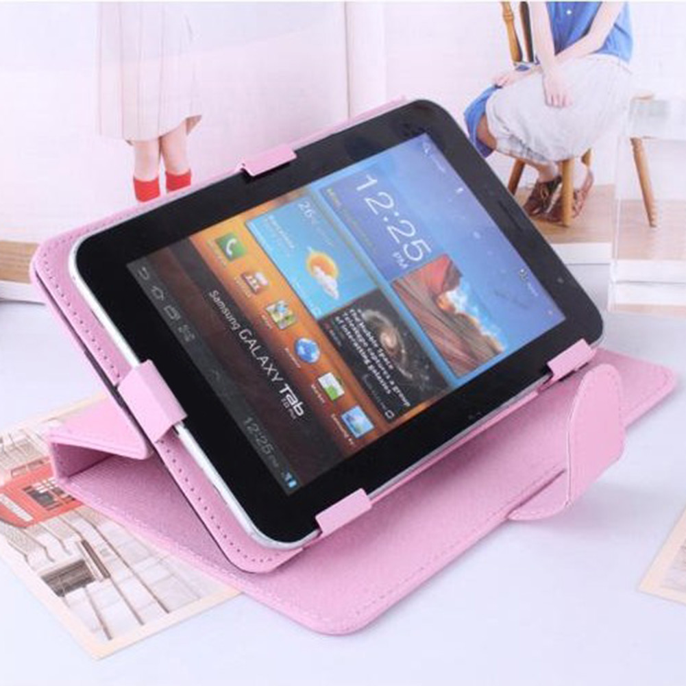 Folding Leather Case Cover for 7'' Android Tablet Pink στη κατηγορία ...