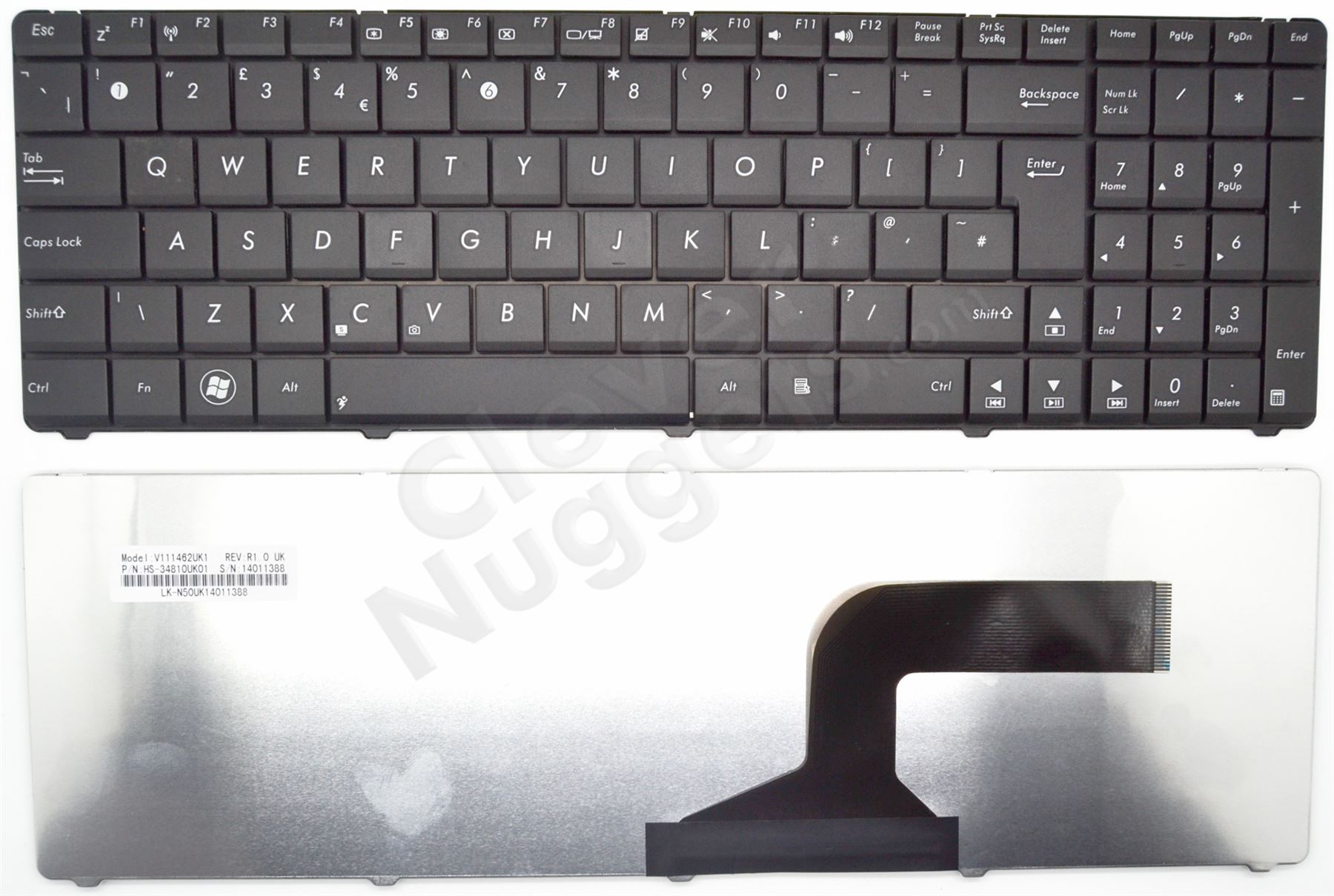 Asus X52 X52J X52F X52JR Series US Keyboard Black (BULK) (OEM) in ...