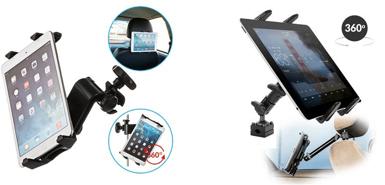 Βαση στηριξης αυτοκινητου προσκεφαλο για ipad & Gps 8" εως 10,2" (OEM ...