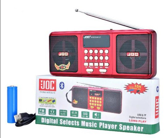 H1822BT Joc Digital Radio Music Player with FM RED in category Vision ...