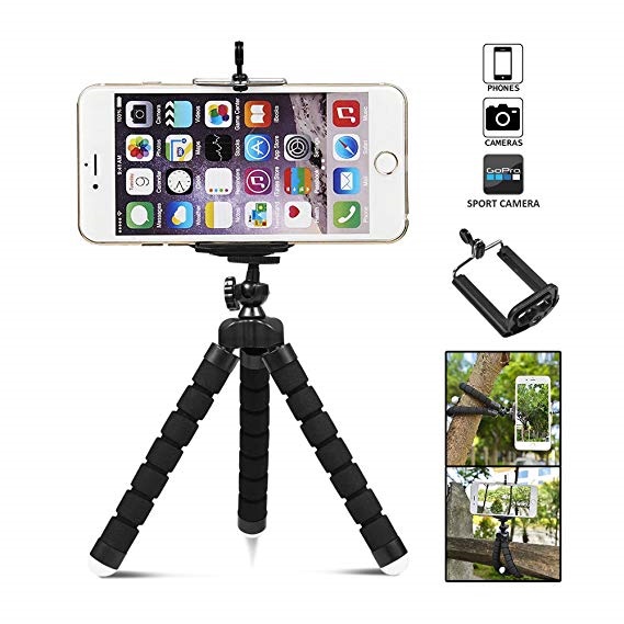 Mini Τρίποδο για Κάμερες, Κινητά, Actioncam με Ευλύγιστα Αφρώδη Πόδια ...