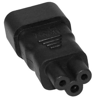 SF Cable, IEC 60320-C5 receptacle to IEC 60320-C14 Plug Adapter in ...