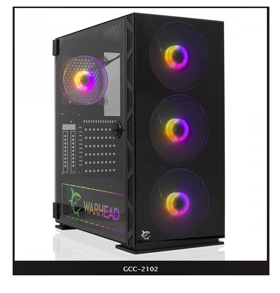 WHITE SHARK PC CASE WARHEAD / 4 FANS 14CM RGB in category Information ...