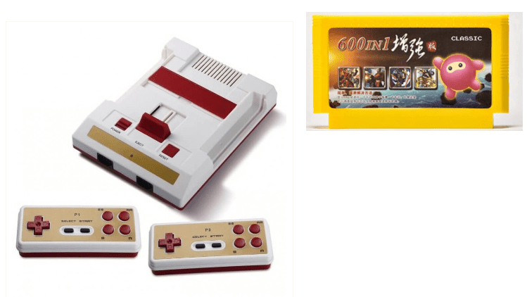 FAMICOM HDMI CLONE RETRO Κονσόλα με 600+ παιχνίδια 8 Bit HD με 2 ...