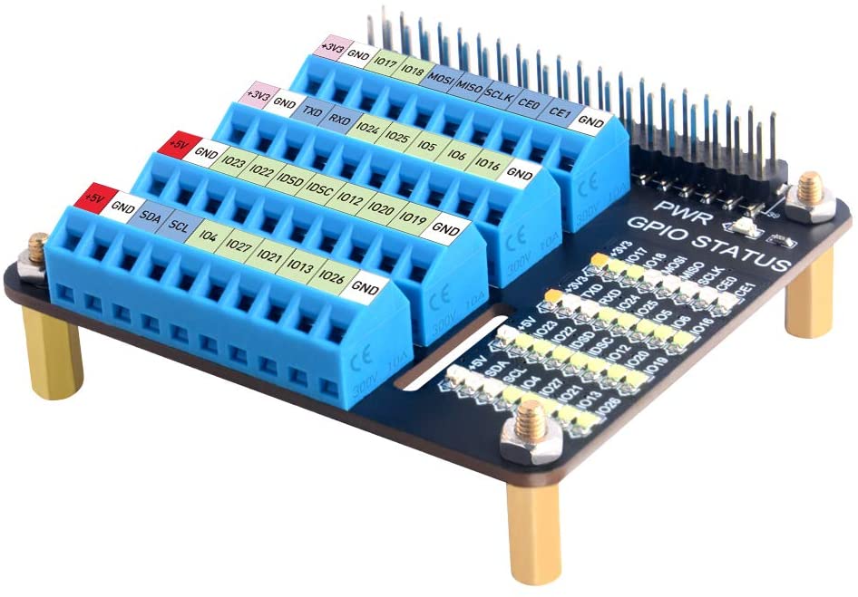 GeeekPi GPIO Screw Terminal Hat, Raspberry Pi GPIO Extension Board for ... GeeekPi GPIO Screw Terminal Hat, Raspberry Pi GPIO Extension Board for ...