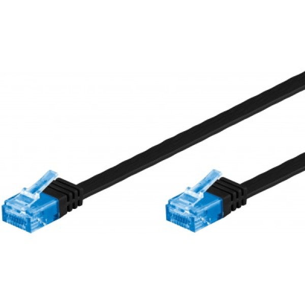 Techly FLAT ΚΑΛΩΔΙΟ ΔΙΚΤΥΟΥ CAT.6A UTP 1M BLACK στη κατηγορία Τηλεφωνία ...
