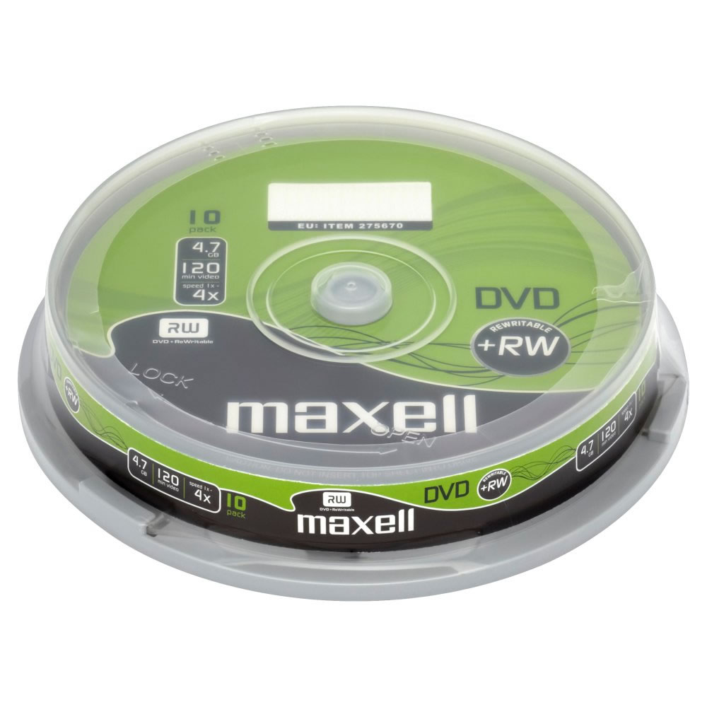Maxell DVD+RW 4.7Gb 120min 1-4x Speed in category Information ...