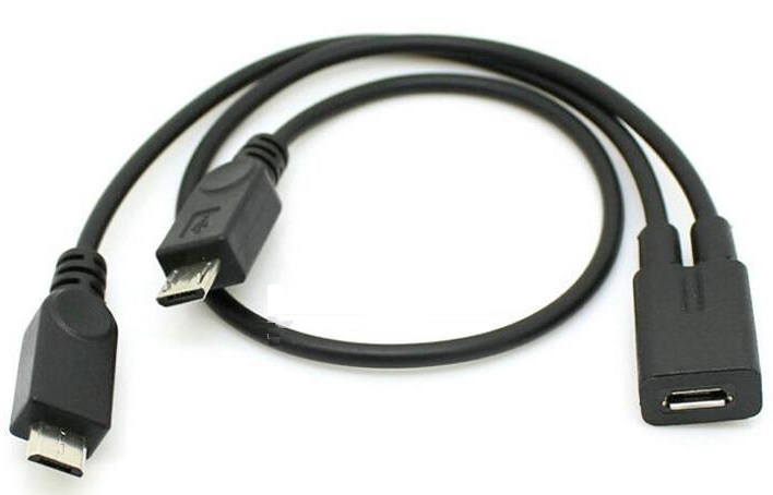 Dual Male Micro USB to Female Micro USB (OEM) in category Convertors ...