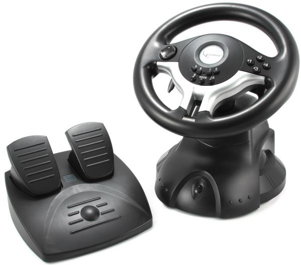 GEMBIRD STR-RACEFORCE USB STEERING WHEEL - Τιμονιέρα για PC στη ...