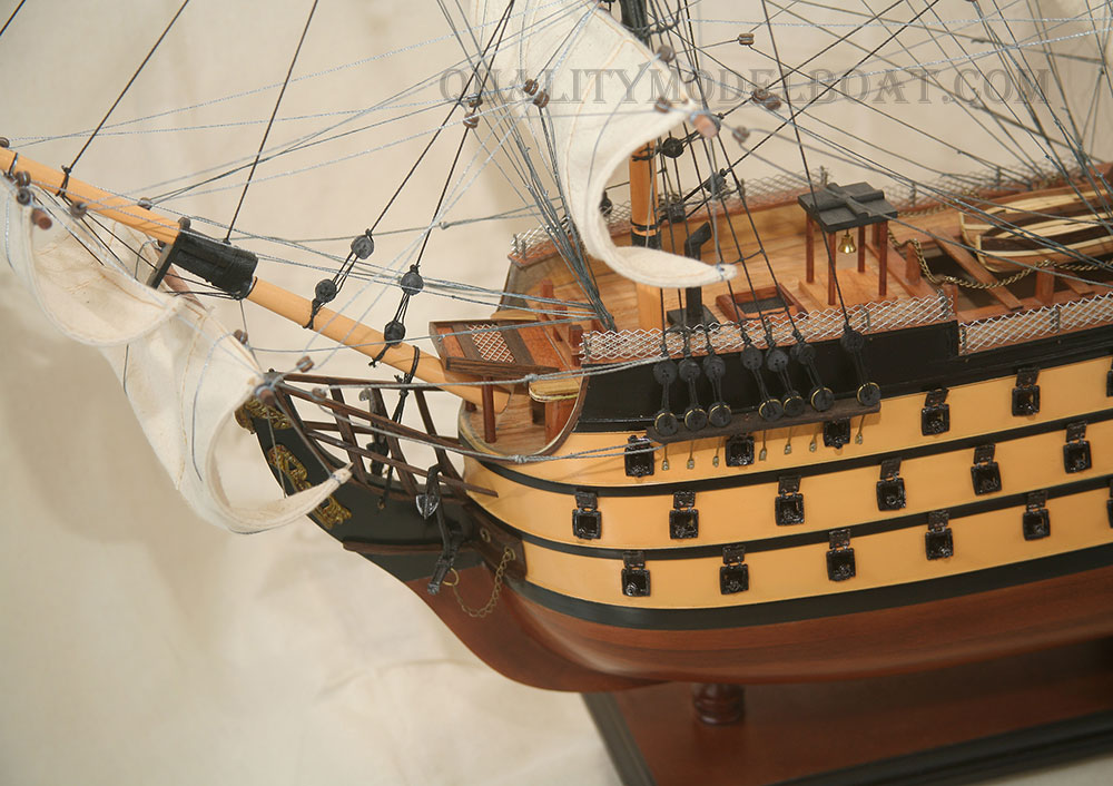 Display Model ship HMS Victory 1:72 54 inch Historic Famous Ship Wood ...
