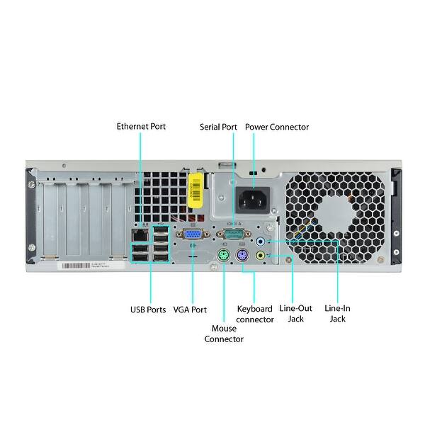 Ανακατασκευασμένος HP Η/Υ DC5800 Tower, Core2Duo, 2GB, 160GB HDD in ...