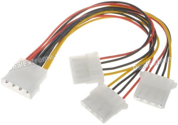 Molex 4pin to 3 Internal Power Cable Splitter (OEM) (BULK) στη ...