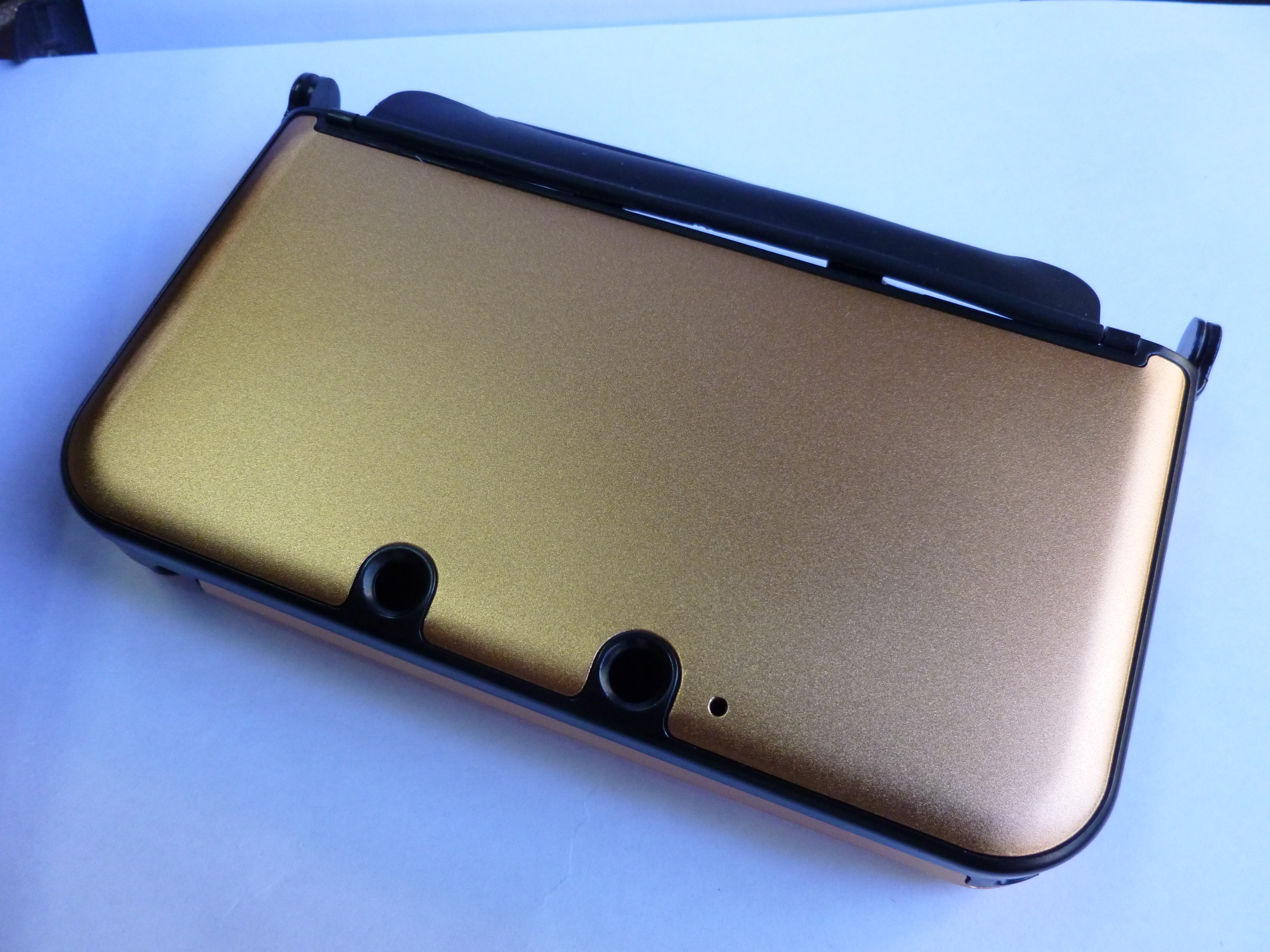 Nintendo 3DS XL Plastic - Aluminum Case Μεταλλική Θήκη Χρυσαφί OEM ...