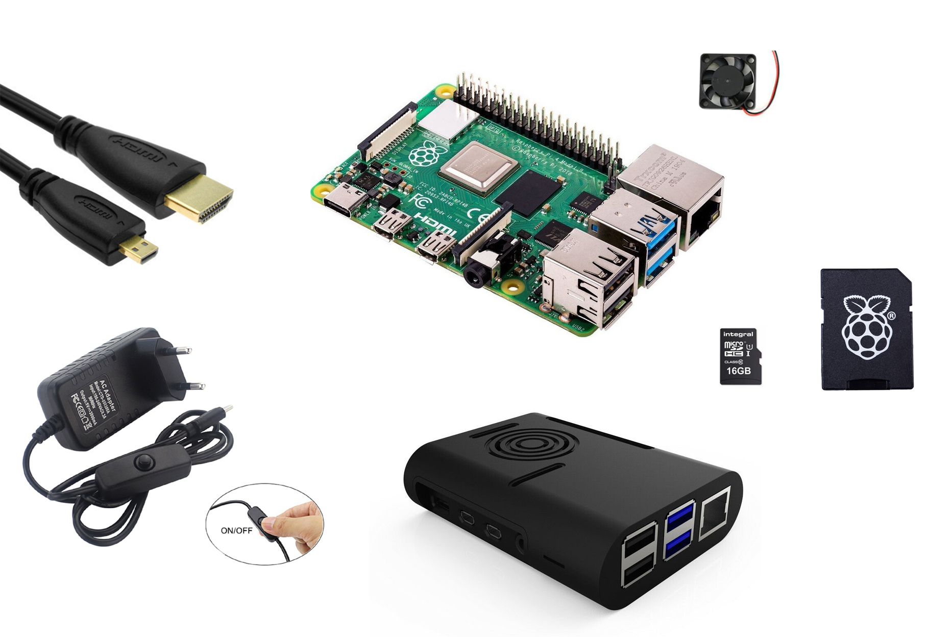 Raspberry Pi 4 Model B 8GB Low budget Kit in category Electronics ...