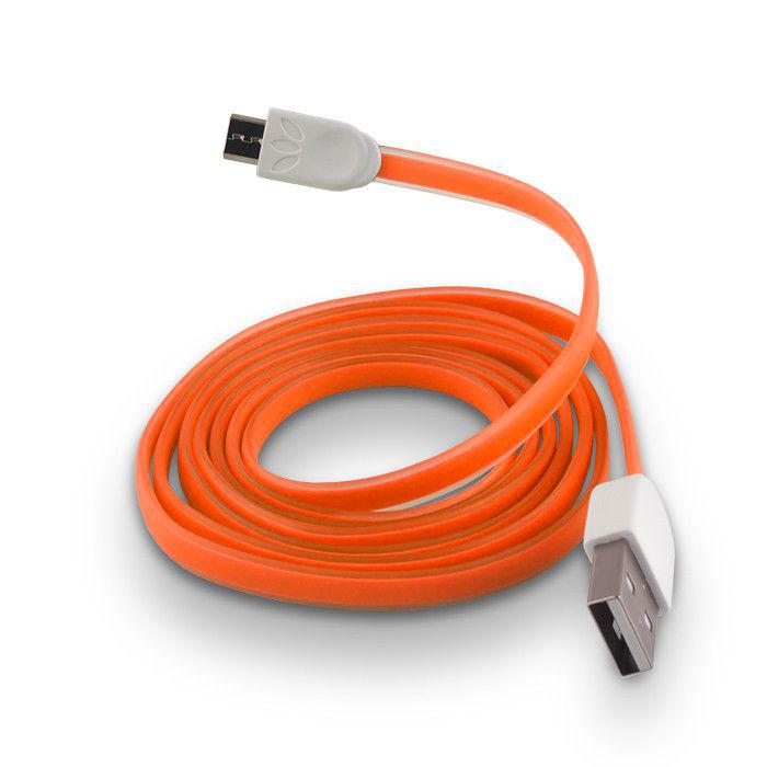 USB Cable Silicone micro usb orange στη κατηγορία Μετατροπείς και ...