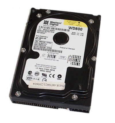 Western Digital Hdd 80gb IDE ATAPI 3.5inch WD800BB-00FRA0 (Preowned) in ...