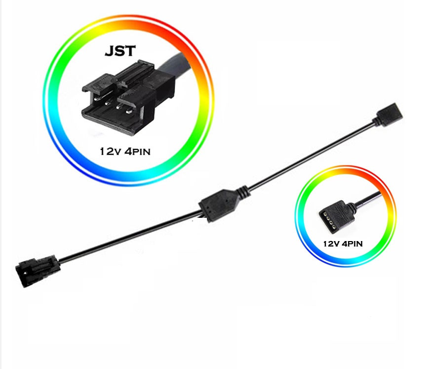 JST to RGB header adapter 12V 4-pin (OEM) in category Information ...