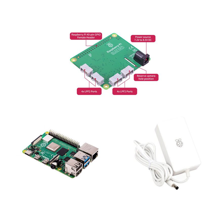 Raspberry Pi Build HAT Kit together with Pi4 2GB in category Electronics/Raspberry Pi at Easy ...