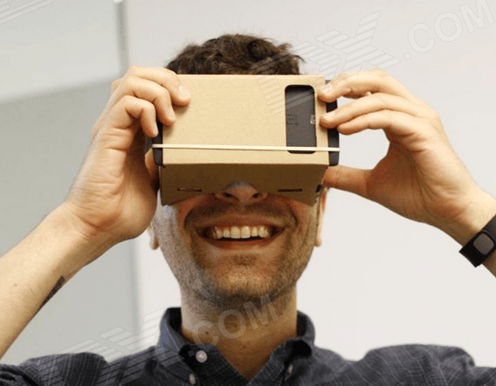 DIY virtual reality glasses w/ NFC for 4~7" Cellphones - Brown -NEJE ...