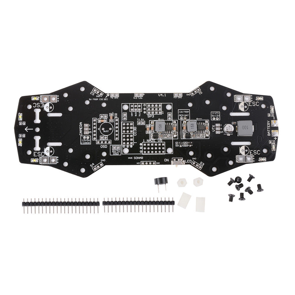 PDB PCB Power Distribution Board BEC Filter Buzzer LED QAV250 ZMR250 ...