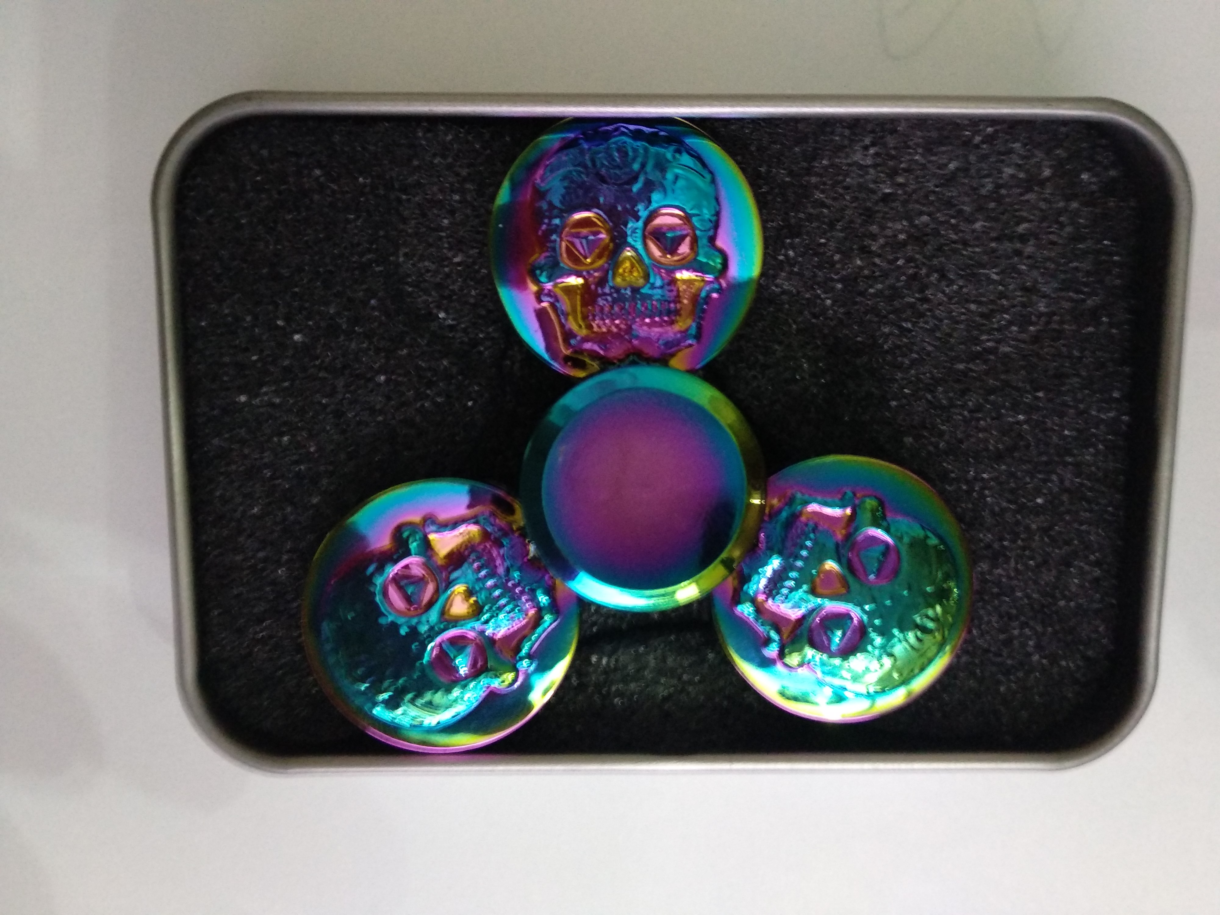 BLCR Three-Spinner Fidget Toy Metal 3 minute EDC Hand Spinner for ...