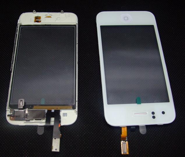 Iphone 3GS Touch Screen Assembly White (Touch Screen+LCD Frame +home ...