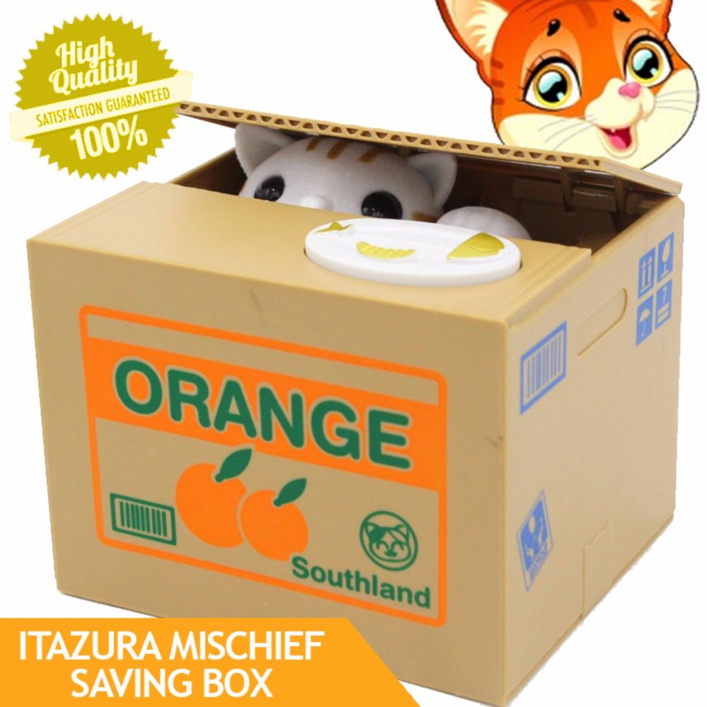 Αυτόματος Κουμπαράς Mischief Saving Box - Kitty(Γατάκι) (ΟΕΜ) στη ...