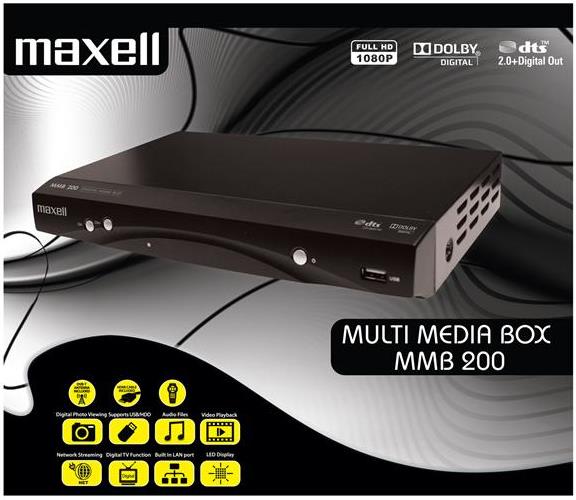Maxell Multimedia Box MMB 200 1080p Video Decoding and Decoding Dolby ...