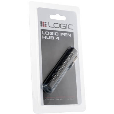 Logic Compact 4 Port USB 2 Hub MODECOM LOGIC PEN HUB 4 in category ...
