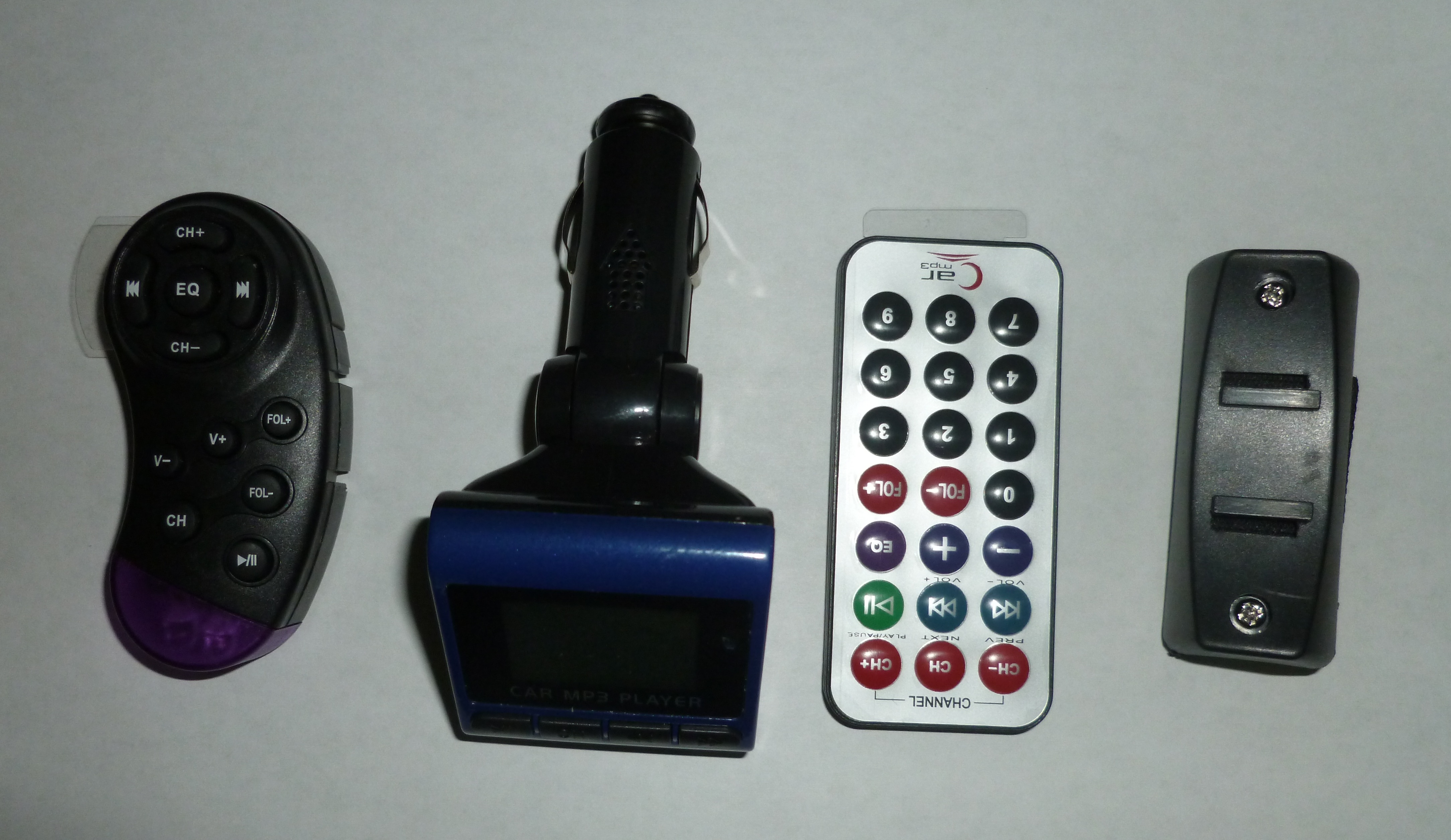 Car MP3 FM Transmitter για το Τιμόνι με Ασύρματη Μεταφορά Ήχου από Mp3 ...