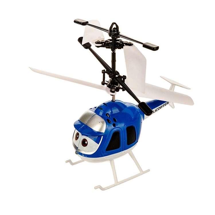 HJ-8188 Super Flyers Helicopter Infrared Induction Aircraft Blue-White ...