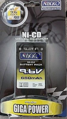 Nikko 9.6v Slide Slot In Battery Pack 650mAh Giga Power in category ...