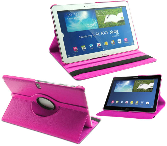 Δερμάτινη Θήκη Περιστρεφόμενη για το Samsung Galaxy Note 10.1 SM-P600 ...