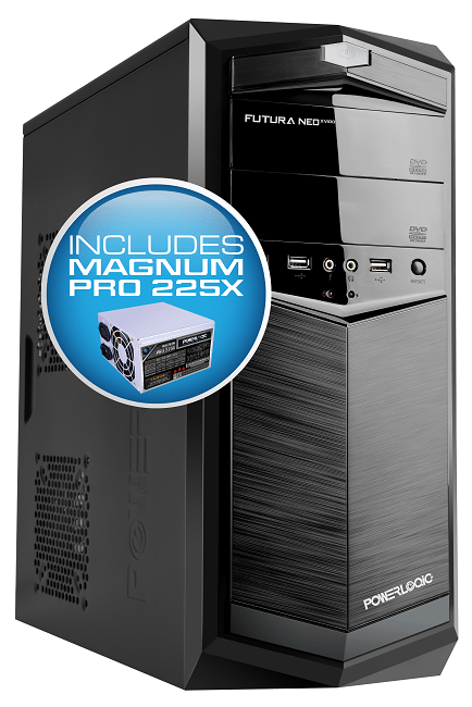 Powerlogic Futura Neo 100XV PC Case με Τροφοδοτικό 450W Γκρι ...