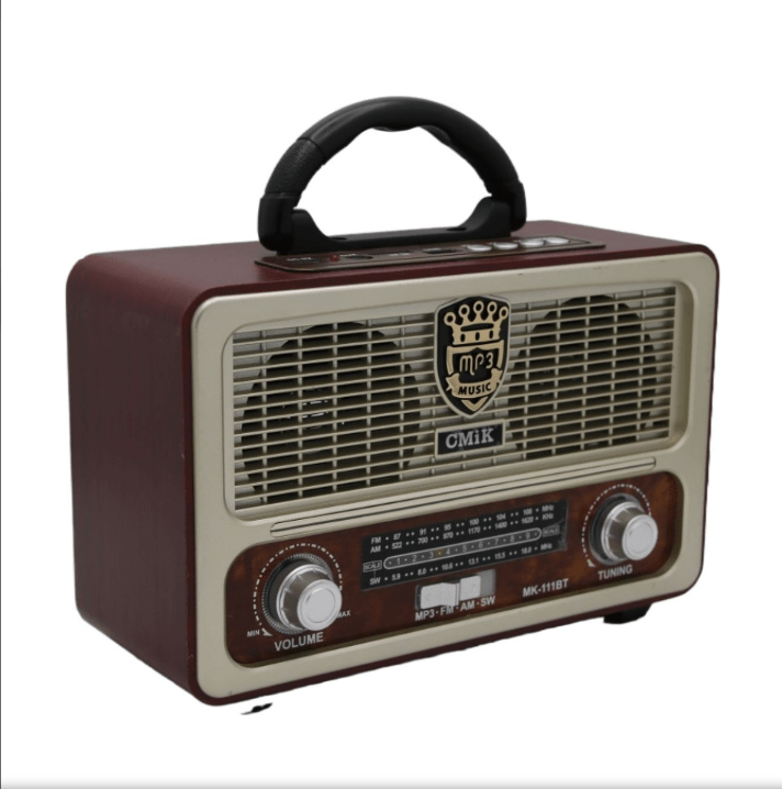 ΦΟΡΗΤΟ ΕΠΑΝΑΦΟΡΤΙΖΟΜΕΝΟ ΡΕΤΡΟ ΡΑΔΙΟ FM/BLUETOOTH/TF/USB ΜΕ ...