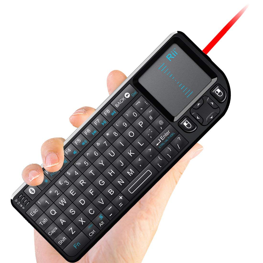 Rii MiNi Bluetooth Keyboard RT-MWK02 για Android TV Box / Windows PC ...