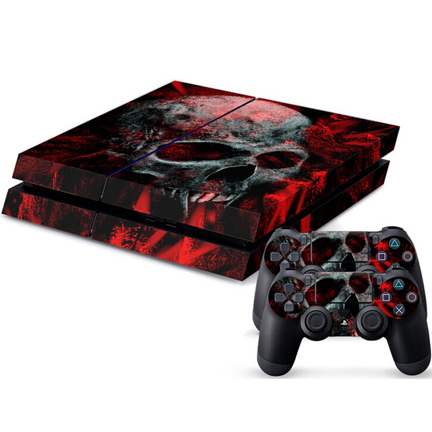 Πλήρες σετ αυτοκόλλητων PS4 Vampire Skull FULL BODY Accessory Wrap ...