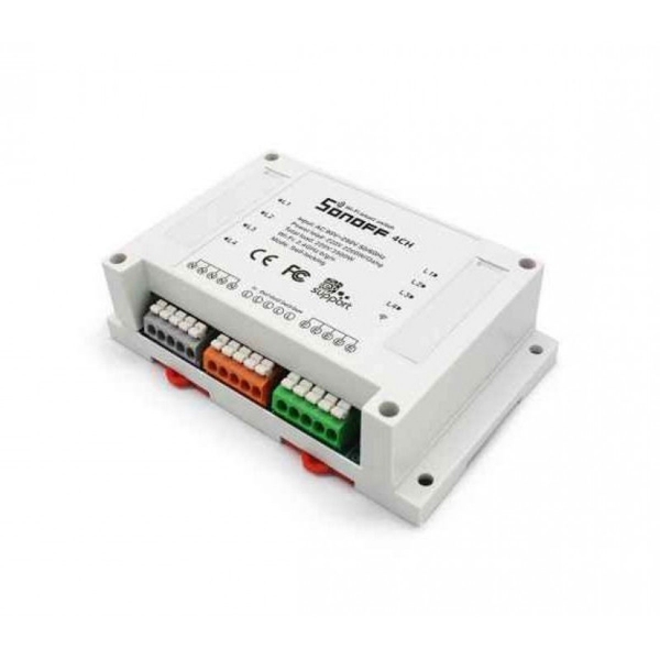 Sonoff 4CH 4 Channel Wifi Wireless Switch Wall Controller Smart Home ...