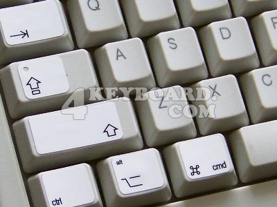White Mac Function Keys Keyboard Stickers Black (OEM) in category ...
