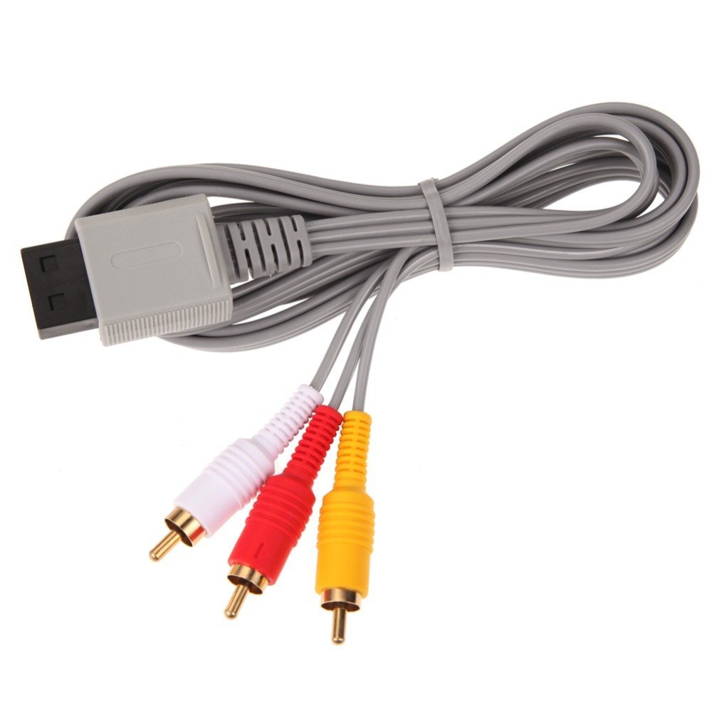 Nintendo Wii / Wii U Composite RCA Audio/Video Cable (USED) in category ...